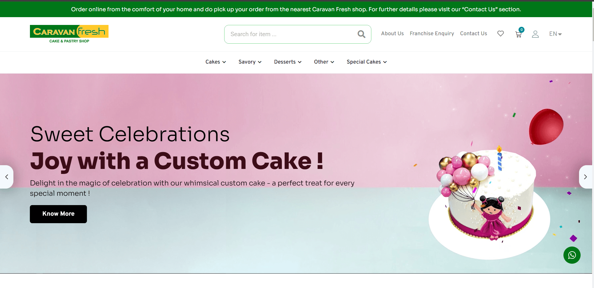 Caravan Fresh | Delicious Cakes, Pastries & Baked Goods