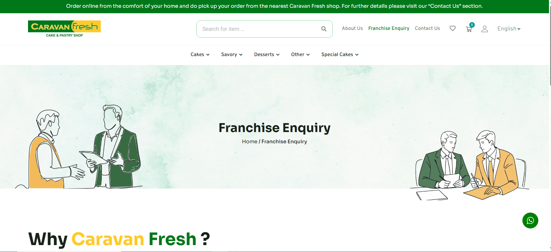 Franchise Enquiry - Caravan Fresh