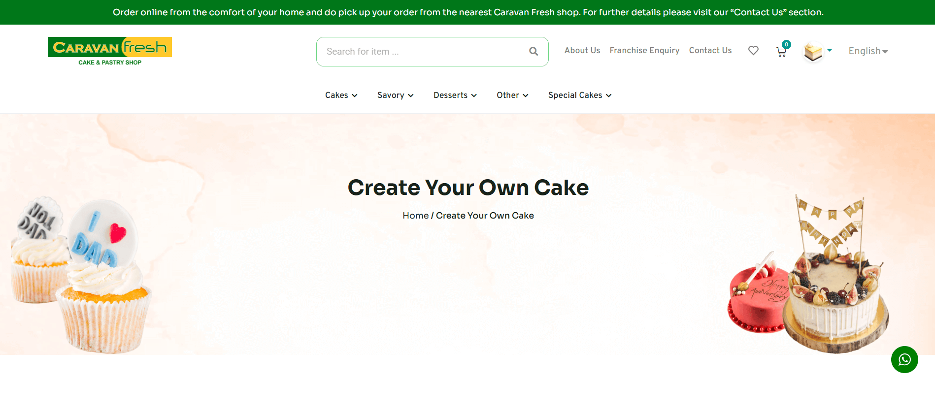 Create Your Own Cake - Caravan Fresh
